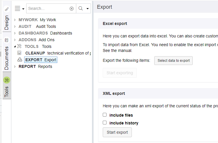 Data Export Dashboard